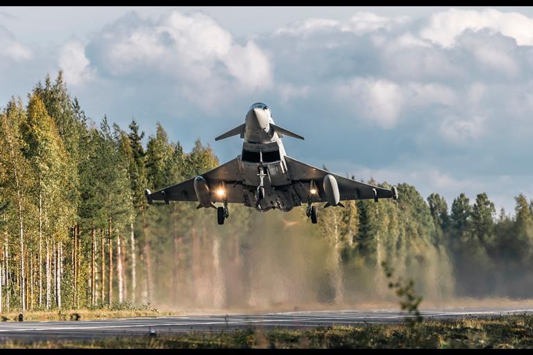 RAF Typhoons make first road-strip landings as ACE expertise spreads ...